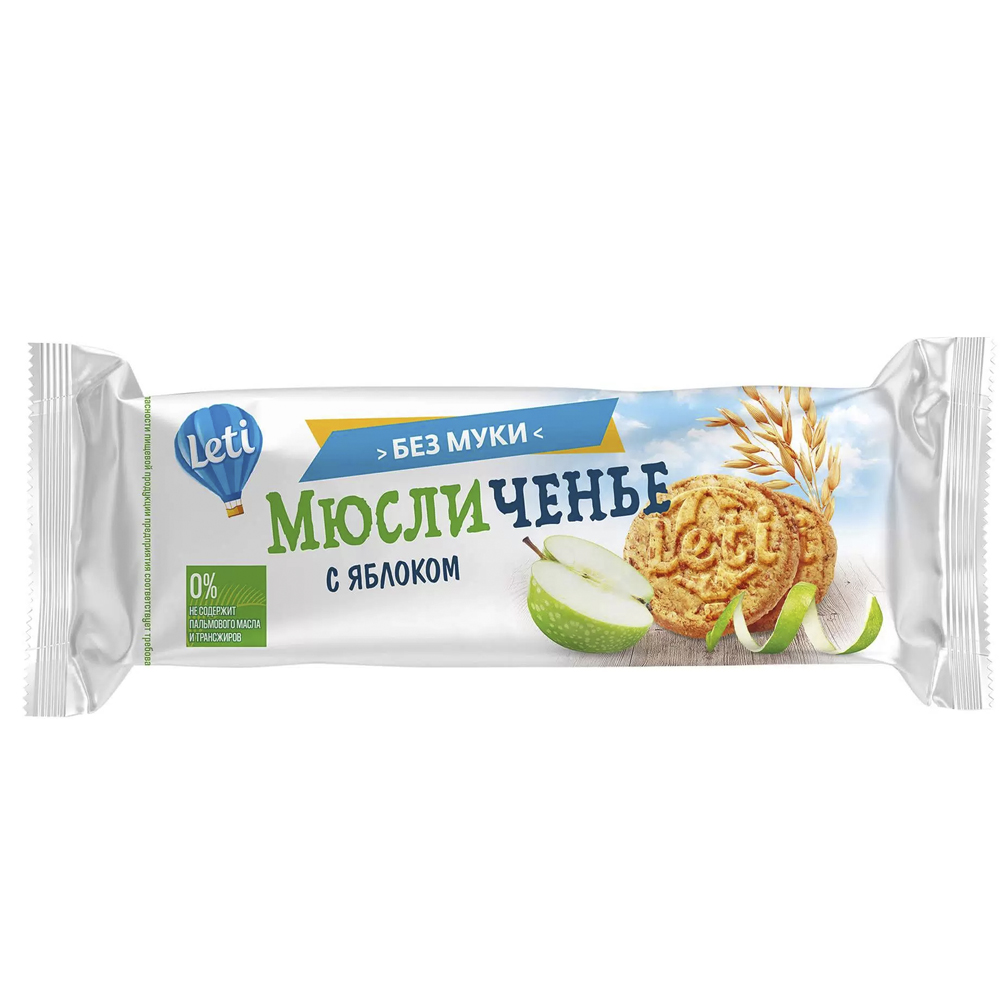 Apple Muesli Cookies Flour-Free, Leti, 110g/ 3.88 oz for Sale | $3.99 ...